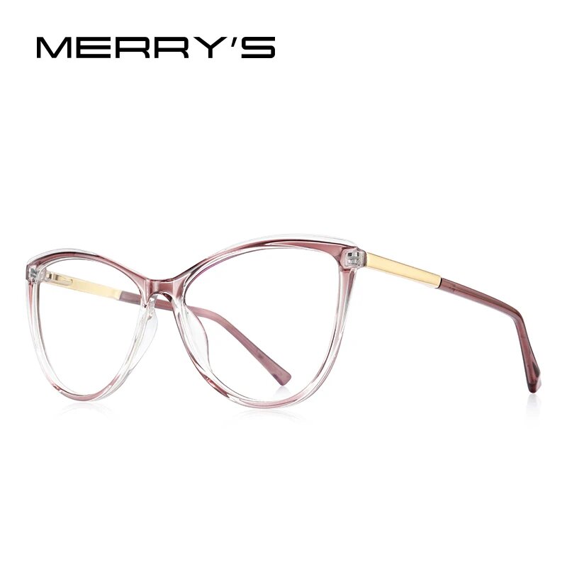 Женские очки MERRYS S2701, цвет оправы C04 Light Brown