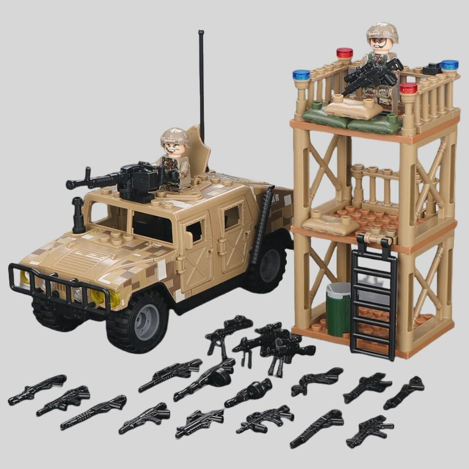 Набор оружия "Лего", ABS-пластик, бежевый, для развития моторики и воображения