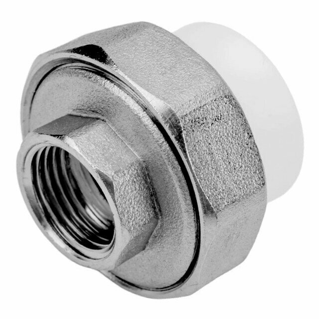 Муфта PPR ростерм комбинированная разъемная d25х1/2 ВР для труб водоснабжения