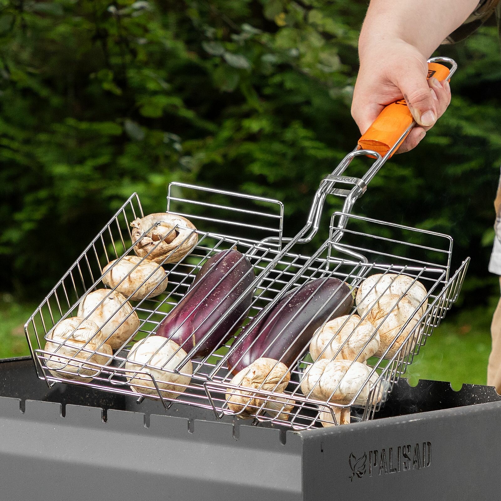 Решетка гриль 260 х 320 х 65 мм. объемная хромированная Camping Palisad, 69554