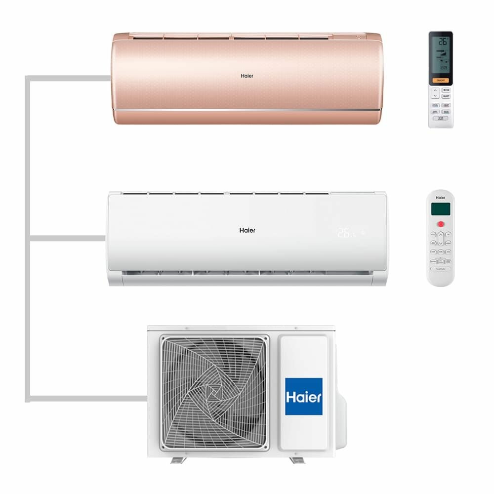 Мульти сплит-система настенная Haier AS25S2SJ2FA-G / AS09TS6HRA-M / 2U50S2SM1FA-3 Inverter