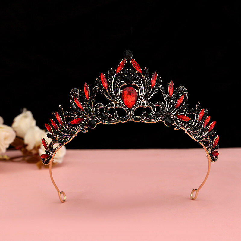 Свадебные аксессуары, корона, черное древнее золото