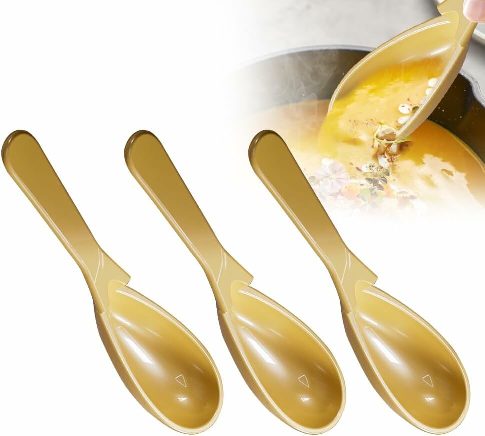 Антискользящие ложки для мисок, китайские ложки для рисового супа.
