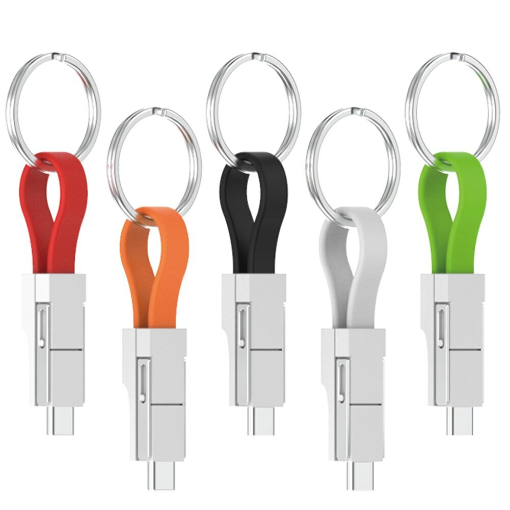 3 в 1 Магнитный брелок Micro USB Type-C Lightning Кабель для зарядки данных для iPhone Android Кабель для зарядки рождес