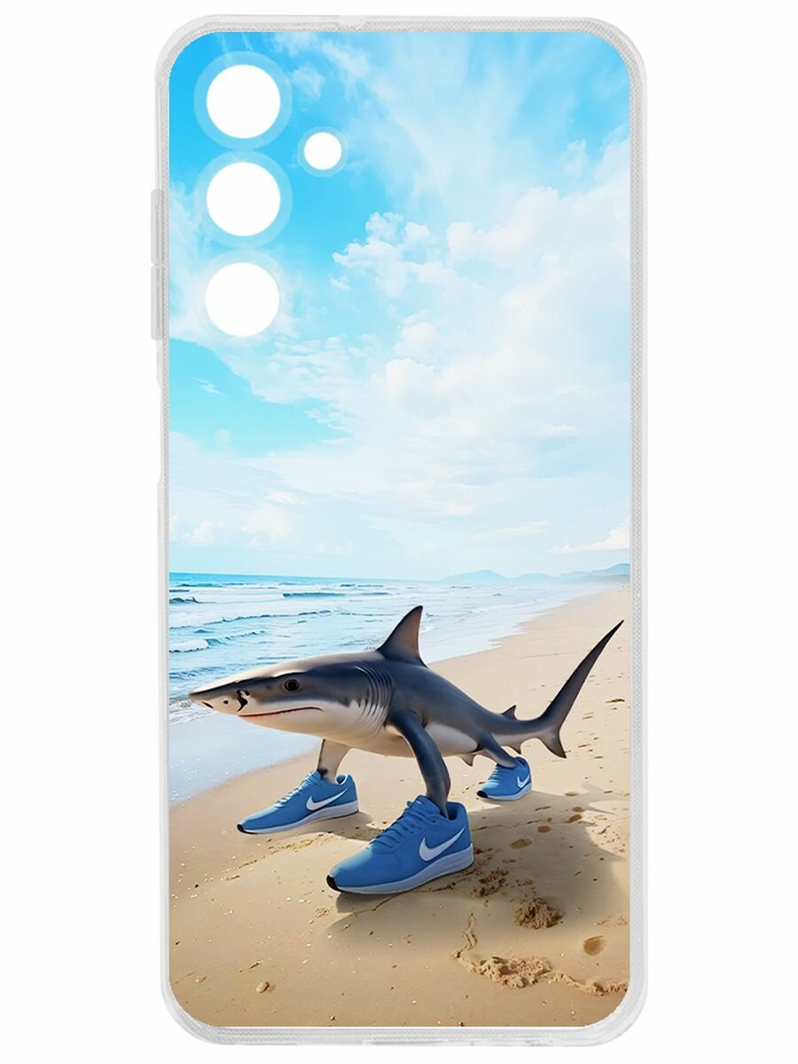 Чехол-накладка Krutoff Clear Case Тралалеро Тралала для Samsung Galaxy A25 5G (A256)