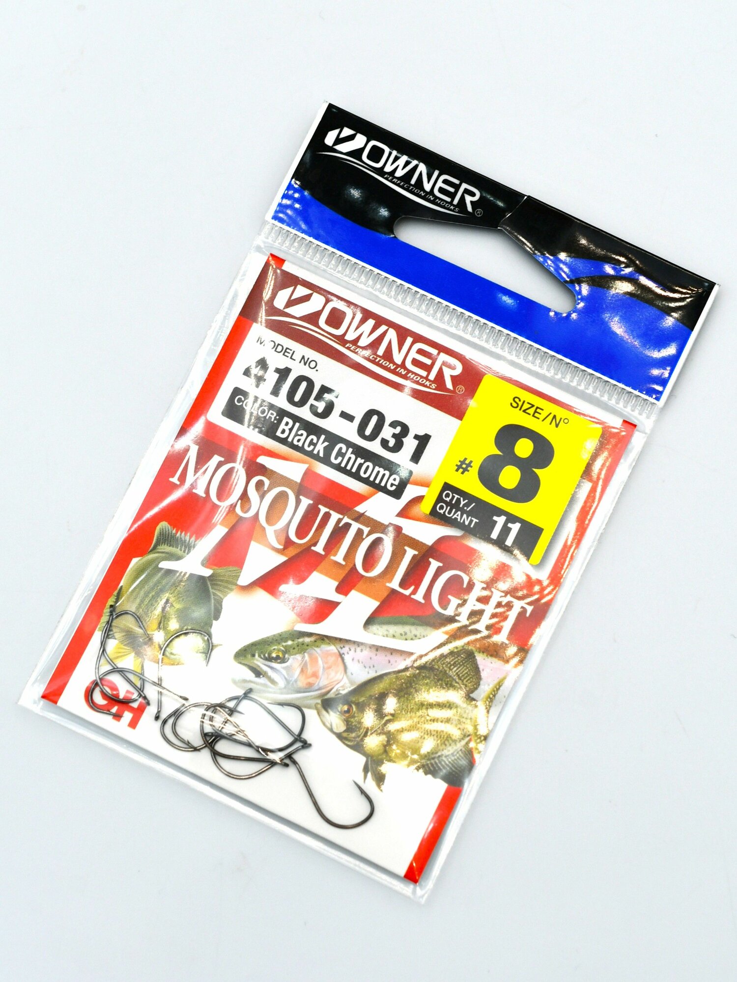 Крючок рыболовный OWNER Mosquito Light №8, 11 шт