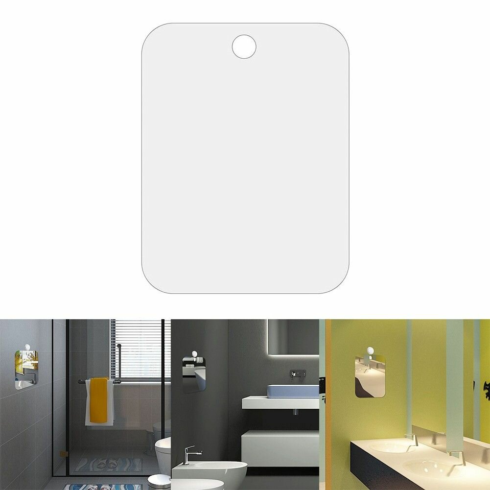 OZ-INAP зеркало для душа, незапотевающее, для бритья, акриловое зеркало для ванной комнаты 13x17 см
