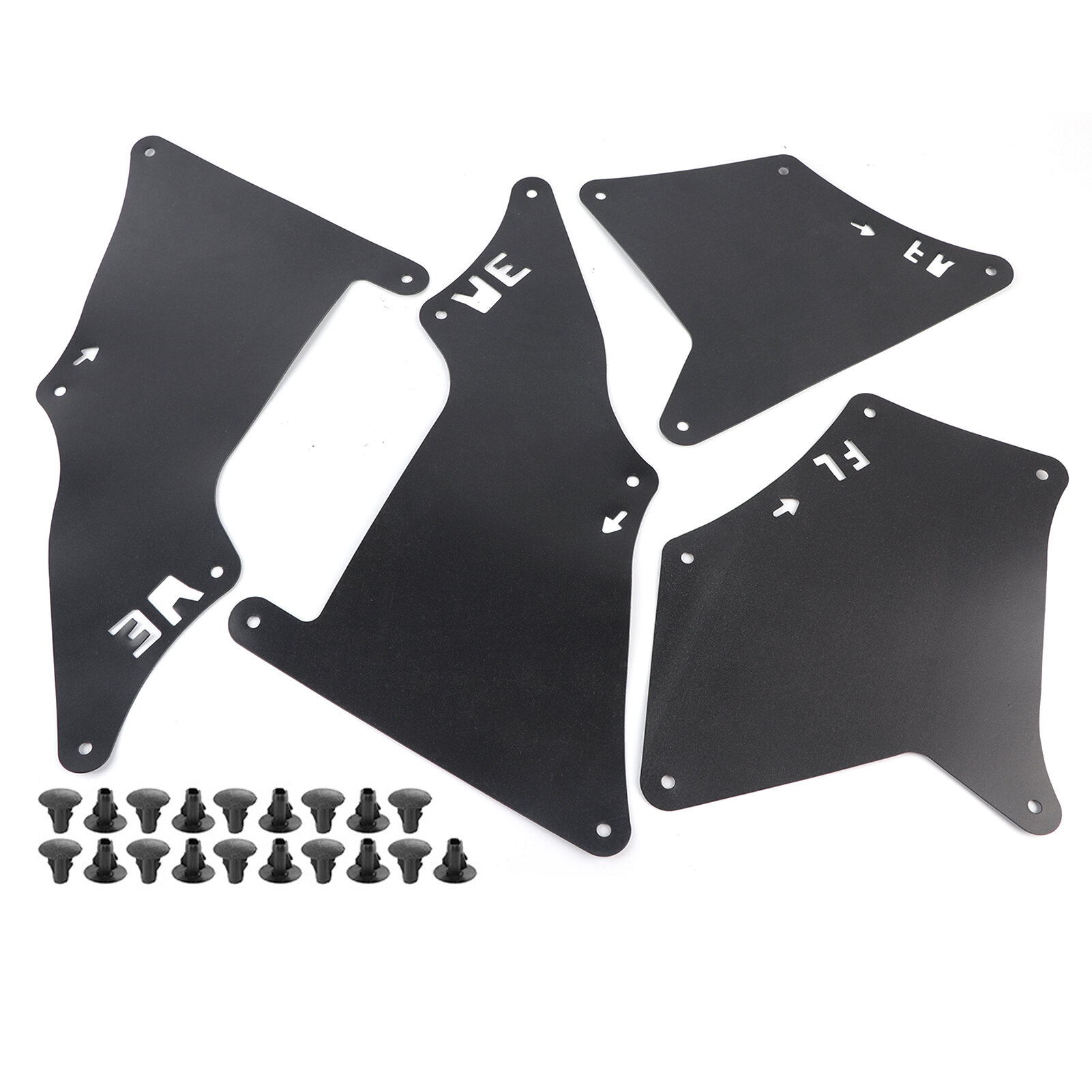 4шт Защита Подкладки Крыла От Брызг, Уплотнители, Зажимы 5373535150 Подходят для 4-Ходового FJ Cruiser