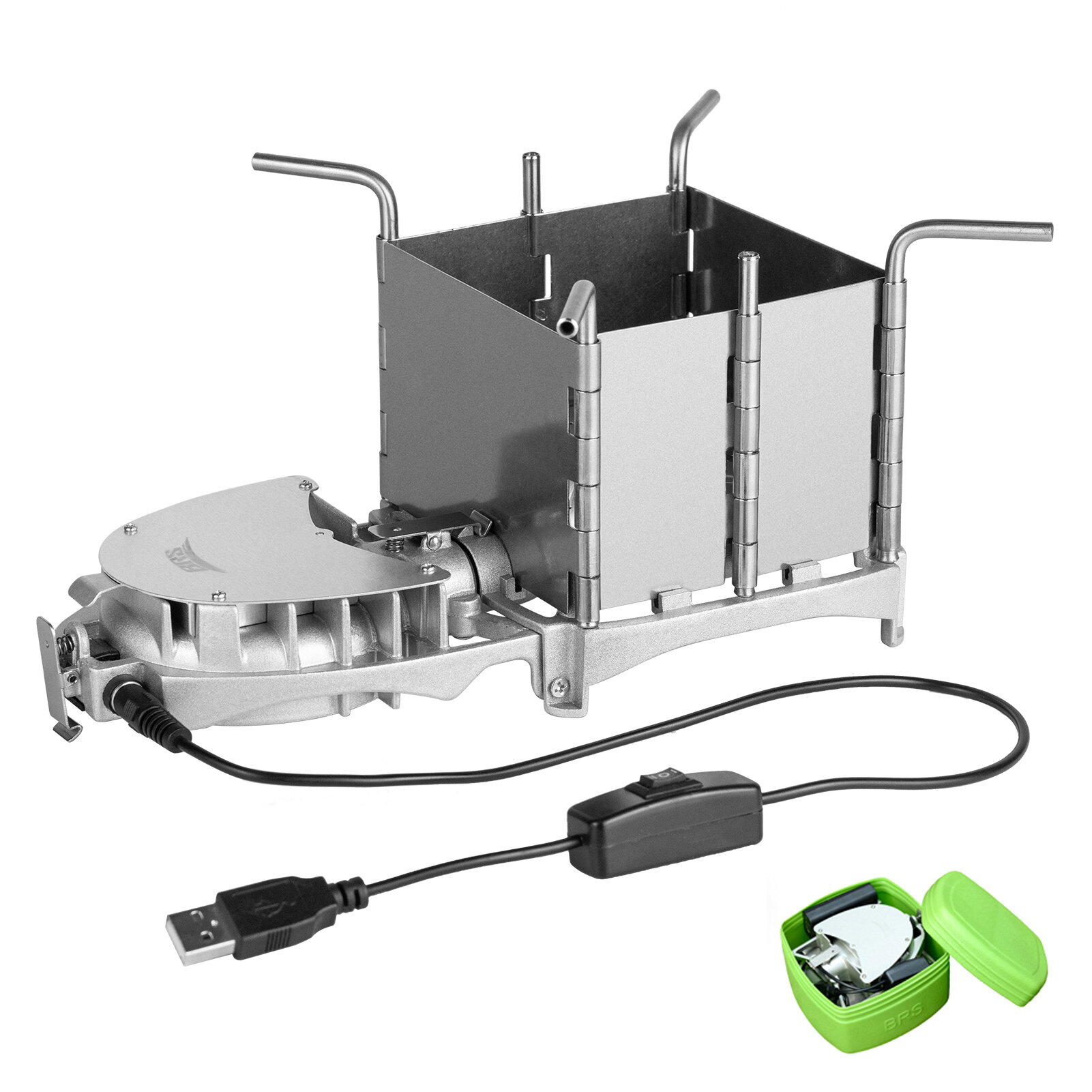 BRS Портативная печь размером с ладонь Кемпинг Уличная дровяная печь Угольная