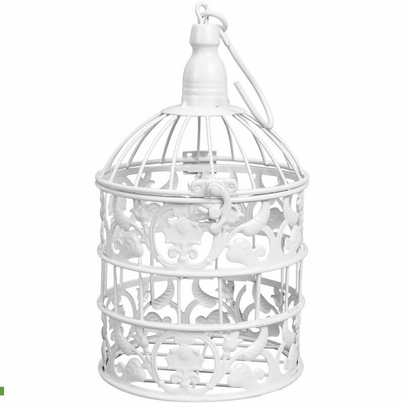 Декоративная клетка для птиц в европейском стиле — белая металлическая клетка для свадьбы, интерьера и подарка