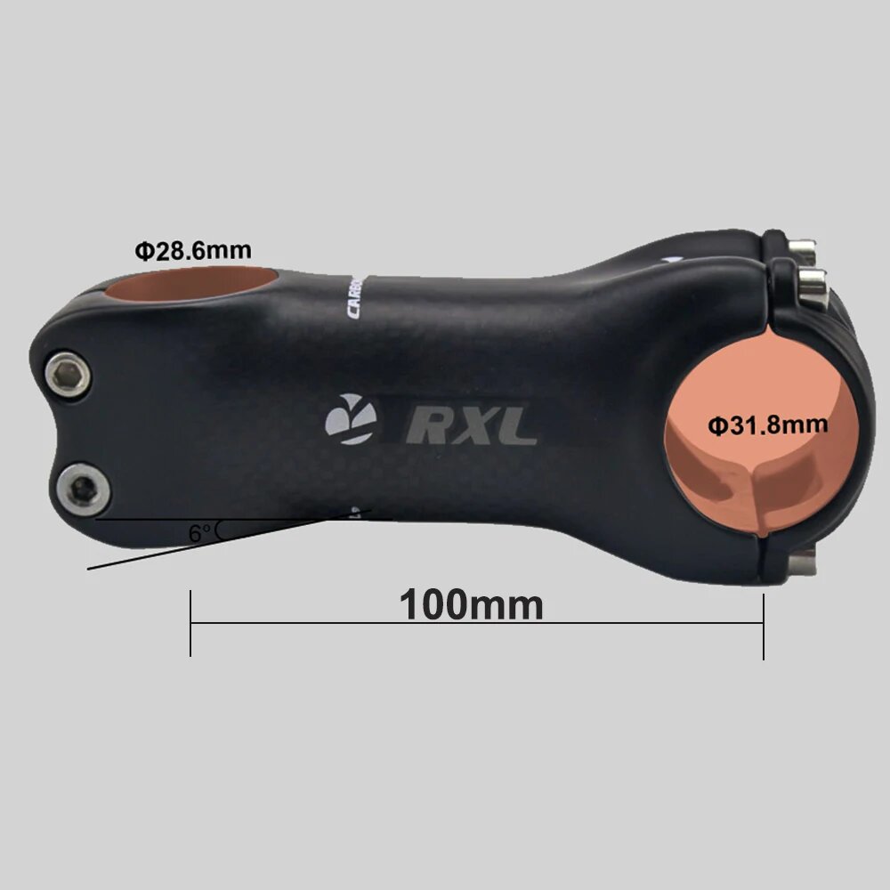 RXL SL Карбоновый вынос руля 100 мм, 31.8 мм, 6/17°, черный