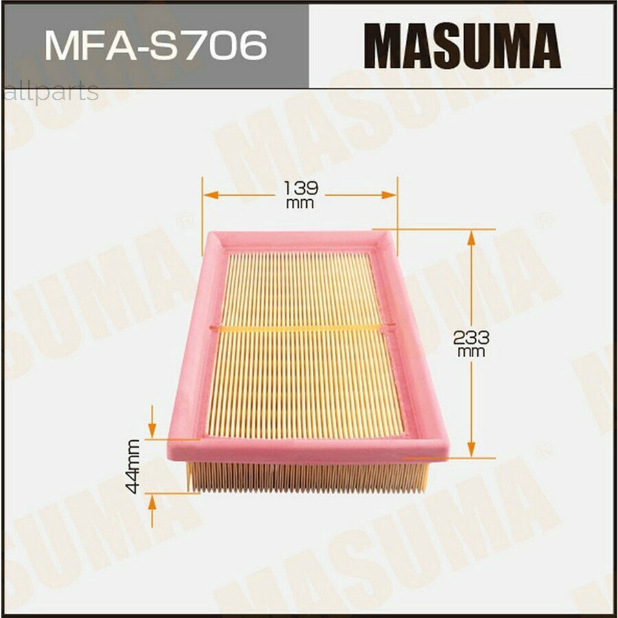 MASUMA 'MFAS706 фильтр воздушный SWIFT 03-