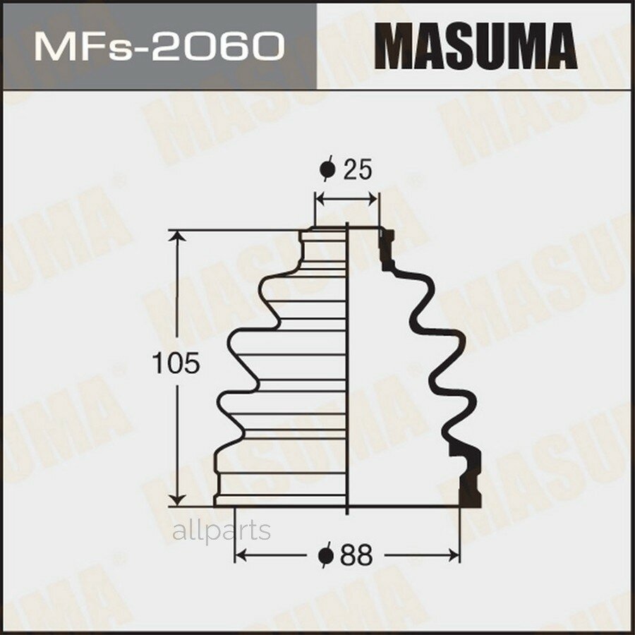 MASUMA MFS-2060 Пыльник шруса пер. наруж.