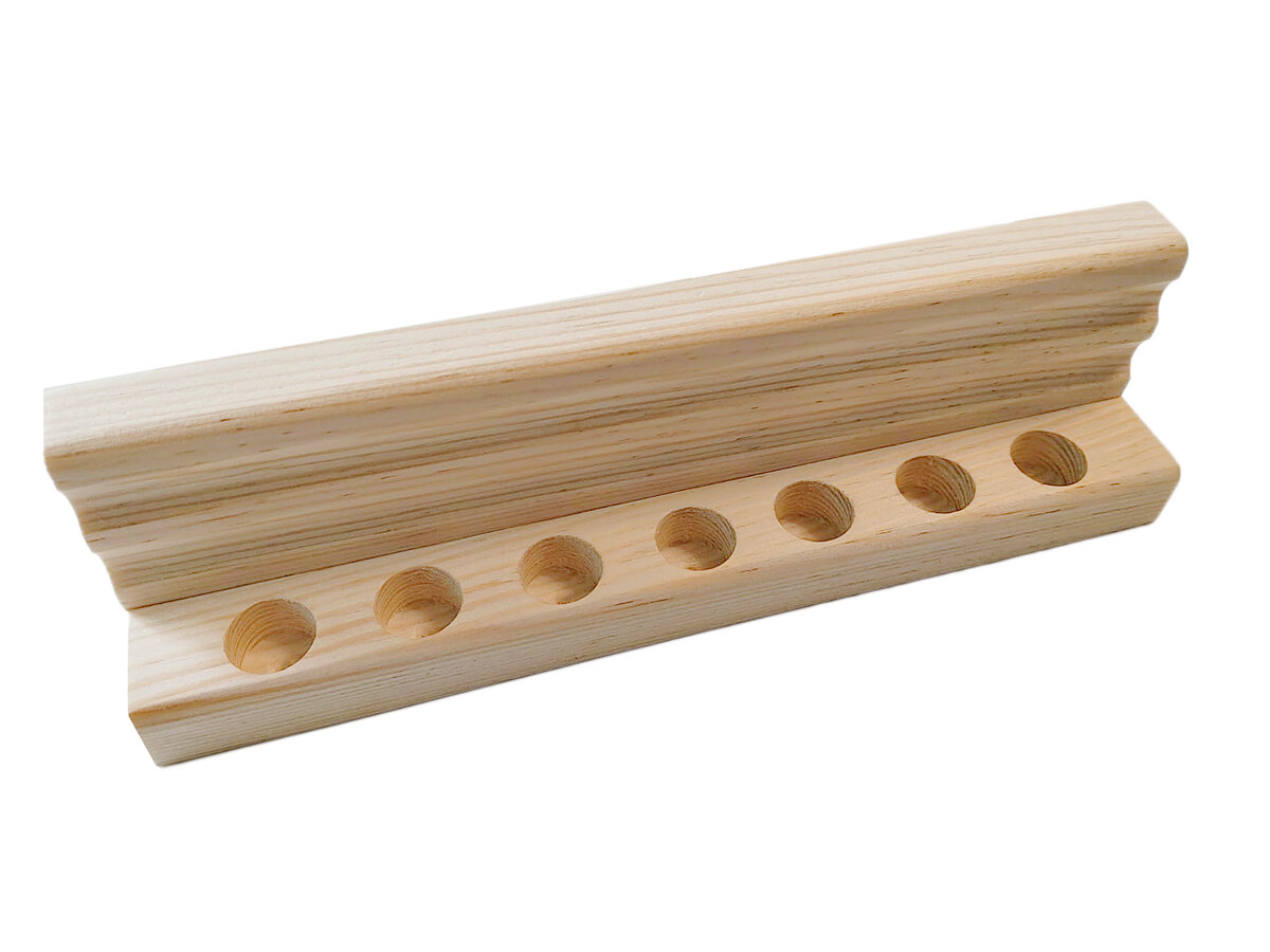 Органайзер для пробников духов, дерево, на 7 флаконов