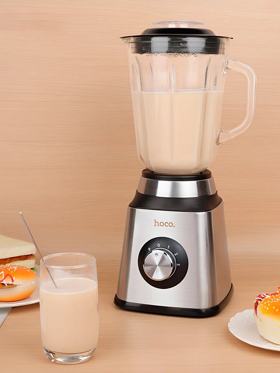 Блендер с чашей электрический кухонный Hoco HA04A, 350 Вт, 1,5 л