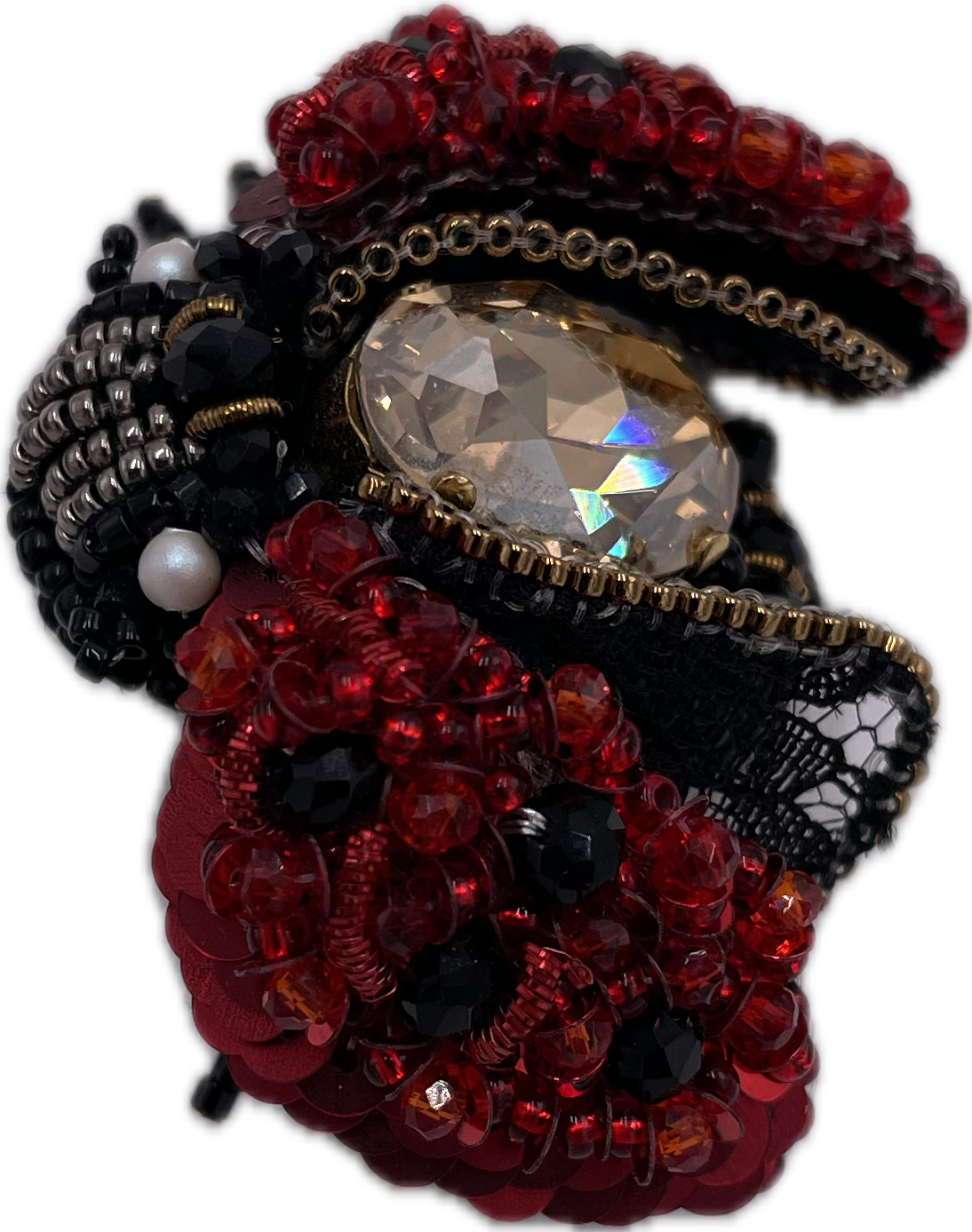 Брошь, Swarovski Zirconia