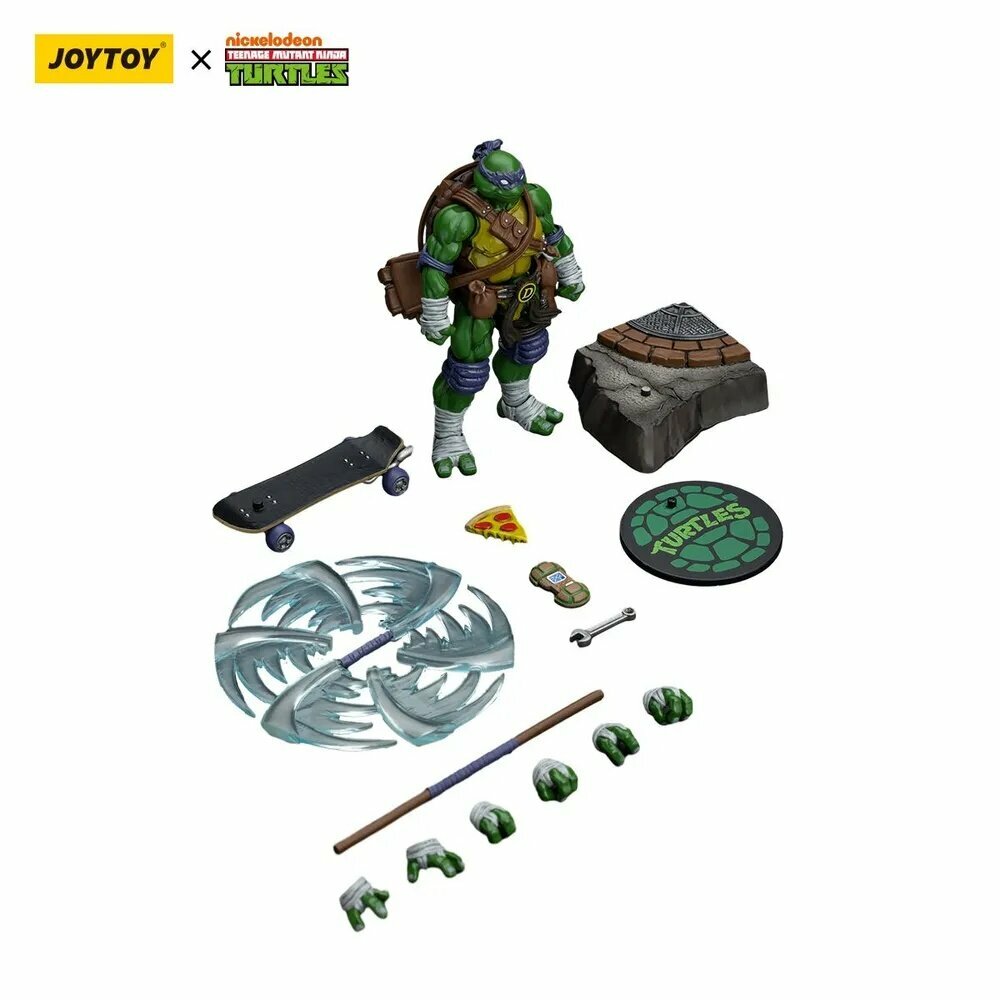 Подвижная фигурка JOYTOY TMNT 1 / 18 Action Figures TMNT Donatello Model Toy Gift Free Shipping