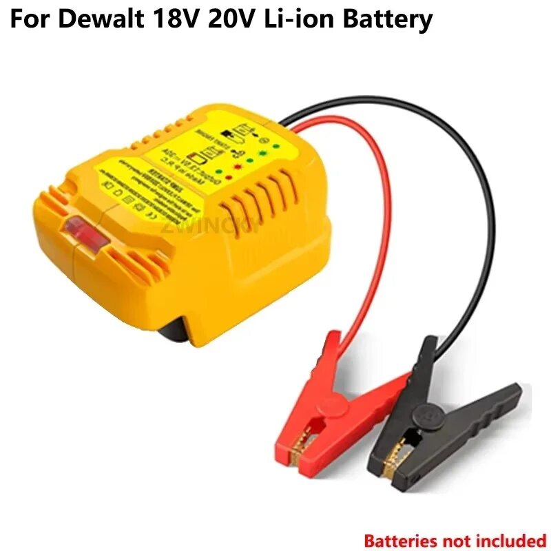 Адаптер для запуска аккумулятора Makita/Dewalt/Milwaukee 18В For Dewalt