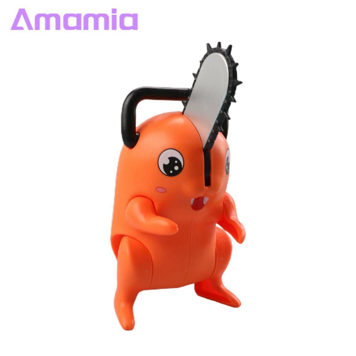 Amamia Chainsaw Man Figure Solid Model Chainsaw Dog Статуя Модель Фигурка