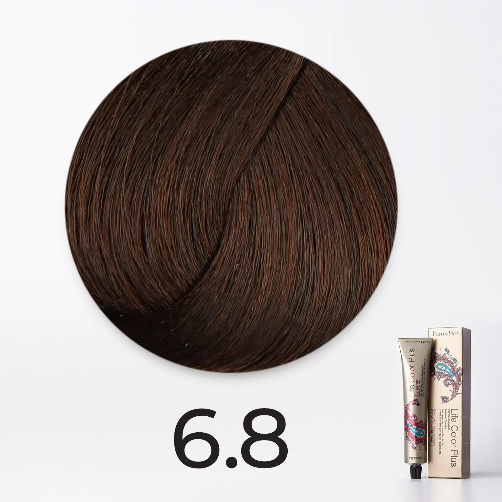 FarmaVita Краситель для волос Life Color Plus 6.8 Темный блондин кашемир, 100 мл
