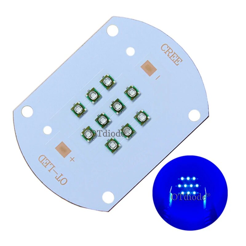 Светодиодная COB лампа OTdiode 30W, Синий XPE 450nm