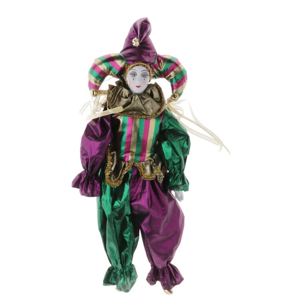 Коллекционная кукла Пьерро, Multicolor, 42 см