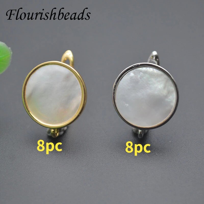 Сережки-крючки перламутр Flourishbeads, Style -2