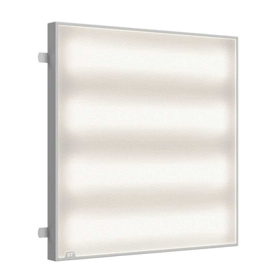 STP-G-1001-P-36-4K-40 Св-к ДВО ST Luce STANDART IP40 590*590*40мм 36Вт 4200лм 4000К призма(Грильято) Коммерческое освещение