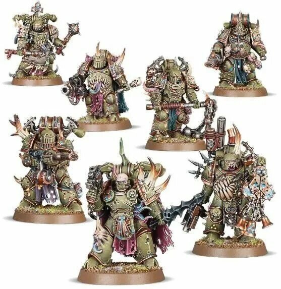 Смола вархаммер 40000 миниатюра Warhammer 40000 Chaos Space Marines Plague Marines squad миниатюры днд Фигурка для настольной игры