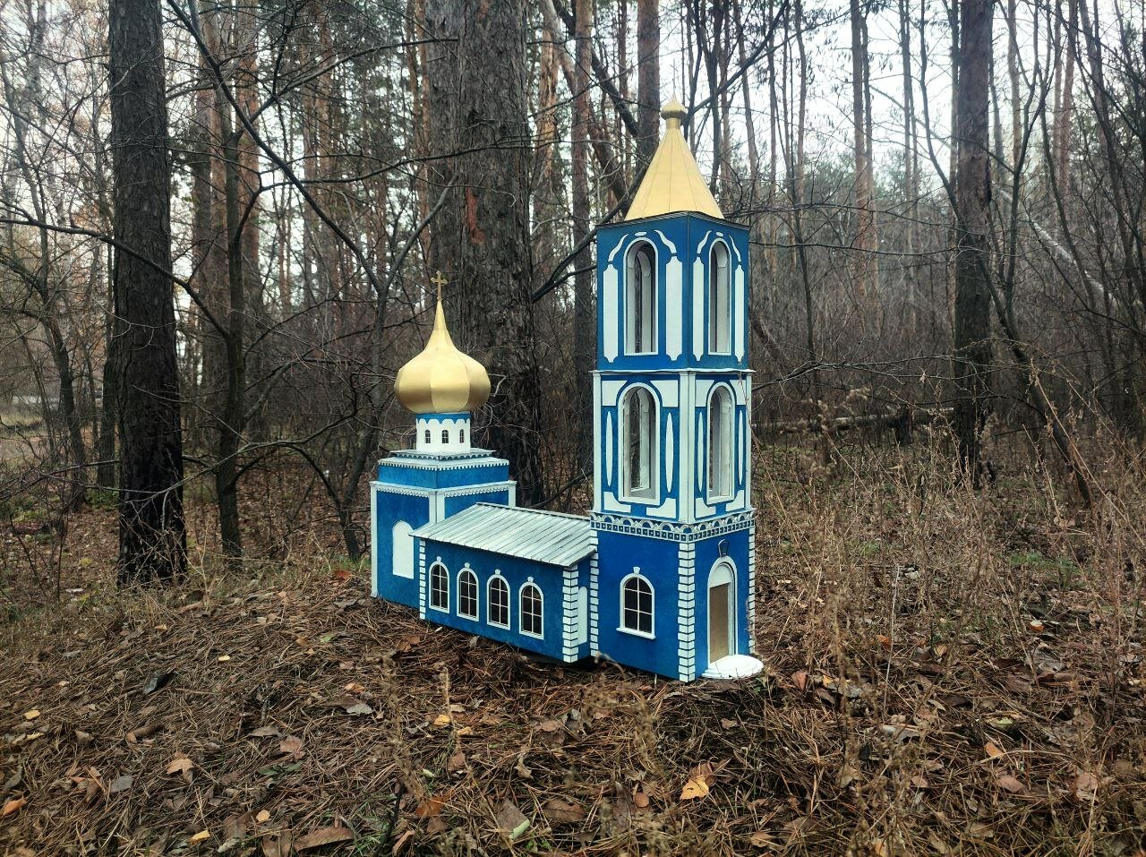 Сборная модель в масштабе 1:35/1:25. Сборная модель здания для диорамы 1/35. Модель церкви в масштабе 1:35.