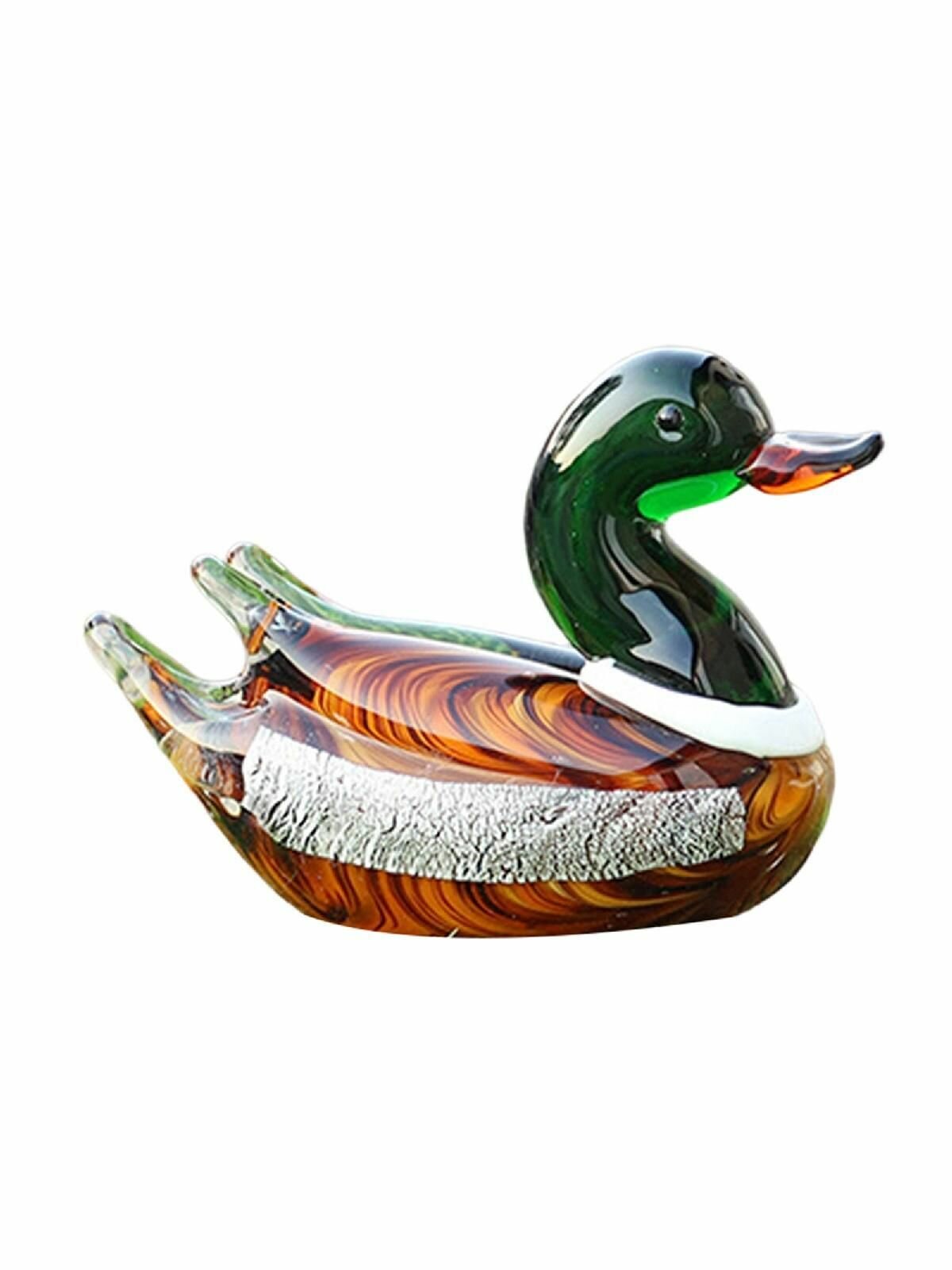 Статуэтка, Украшение из глазированной утки - утка-мандаринка