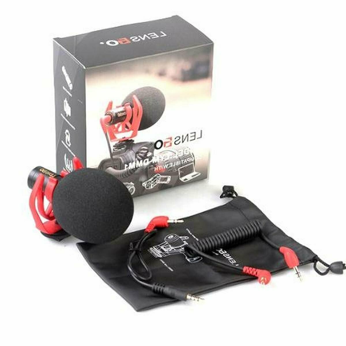 Микрофон Lensgo LYM DMM1 в металлическом корпусе лучше, чем Boya MM1 для цифровой зеркальной видеокамеры Canon Nikon и т