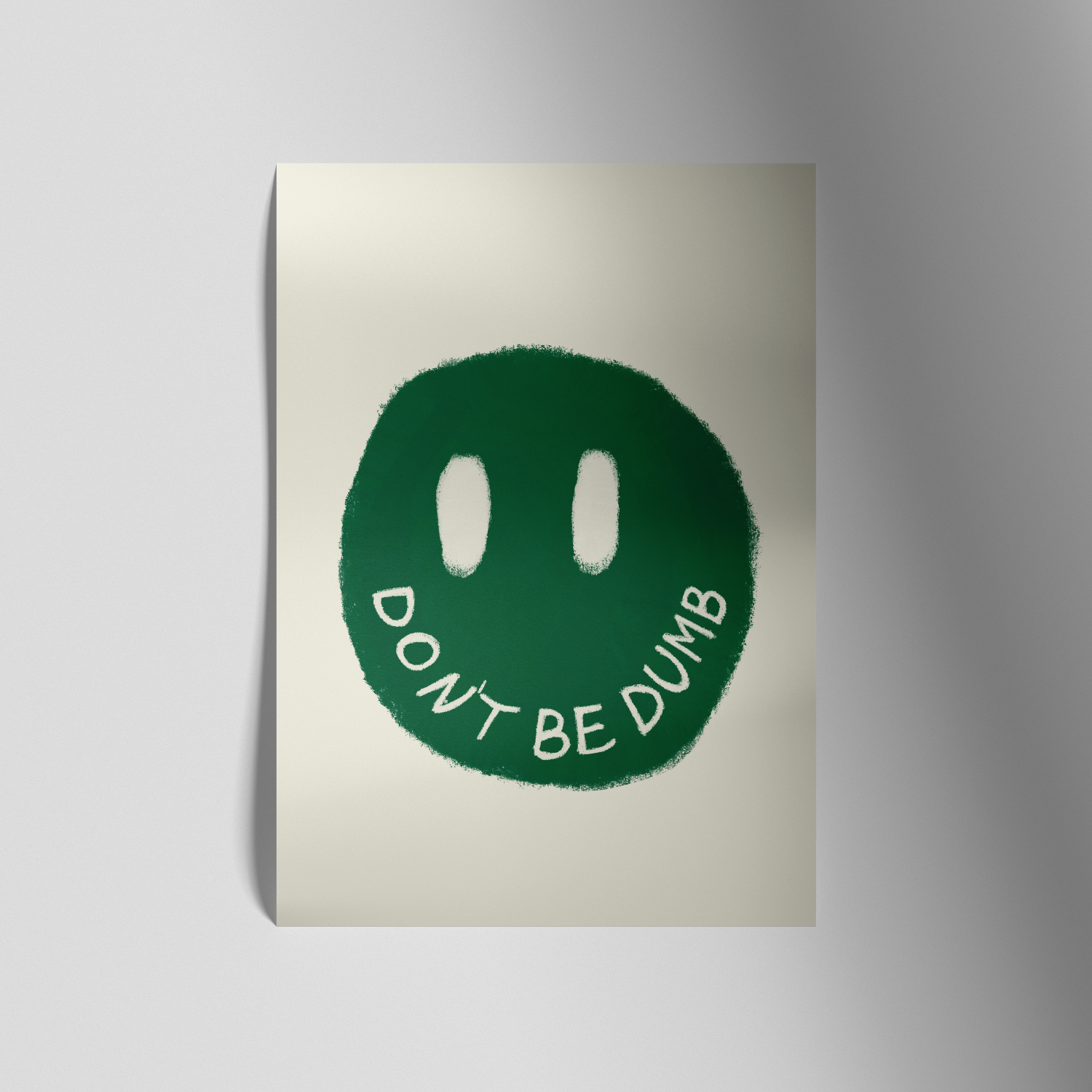 Постер без рамы A3 "DON'T BE DUMB", бумага, цифровая печать, формат А3 30x42 см в стиле Pinterest