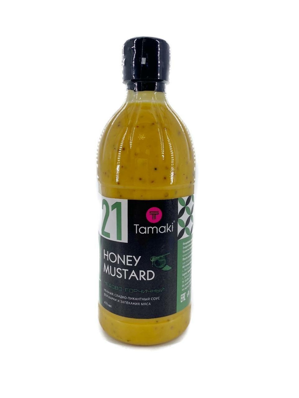 Нежный медово-горчичный соус на основе растительных масел Tamaki, 470мл