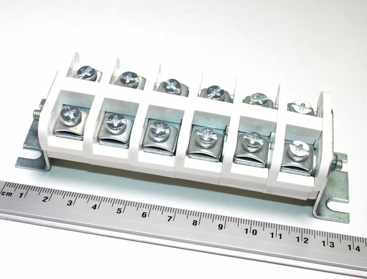 Блок клеммный КБ-63 (6) клем.