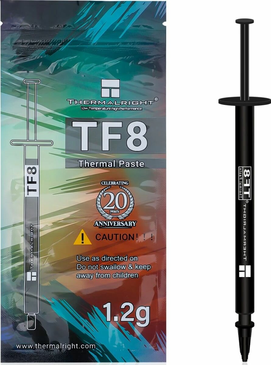 Термопаста Thermalright TF8 (1.2 г) для процессора для видеокарты термоинтерфейс