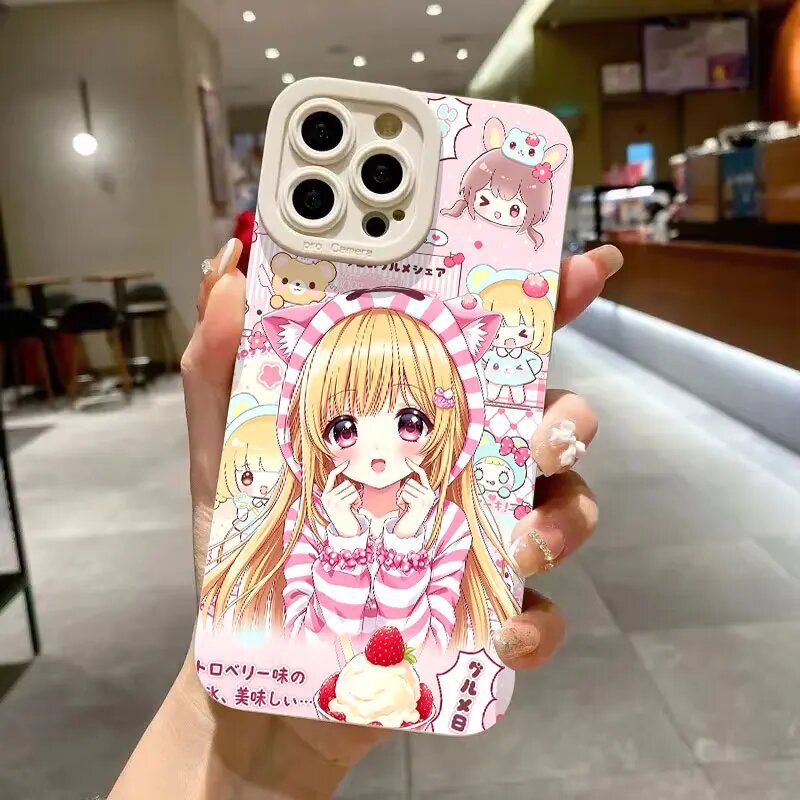 Чехол для телефона с рисунком милой аниме-девочки для Samsung Galaxy Галактика С26, Белый, White-1