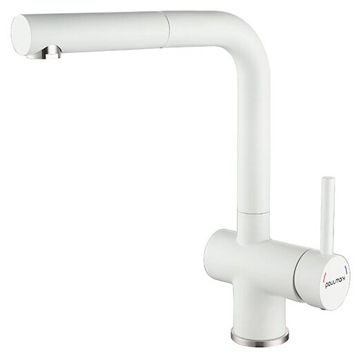 Смеситель Paulmark DOSSE Do214418-WH белый матовый стандартный
