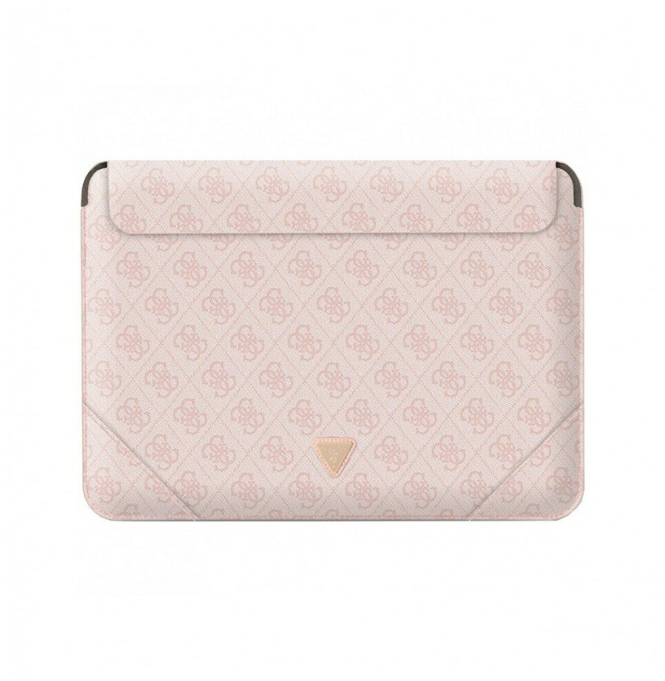 Guess для ноутбуков 13"/14" чехол Sleeve 4G with Triangle metal logo Pink