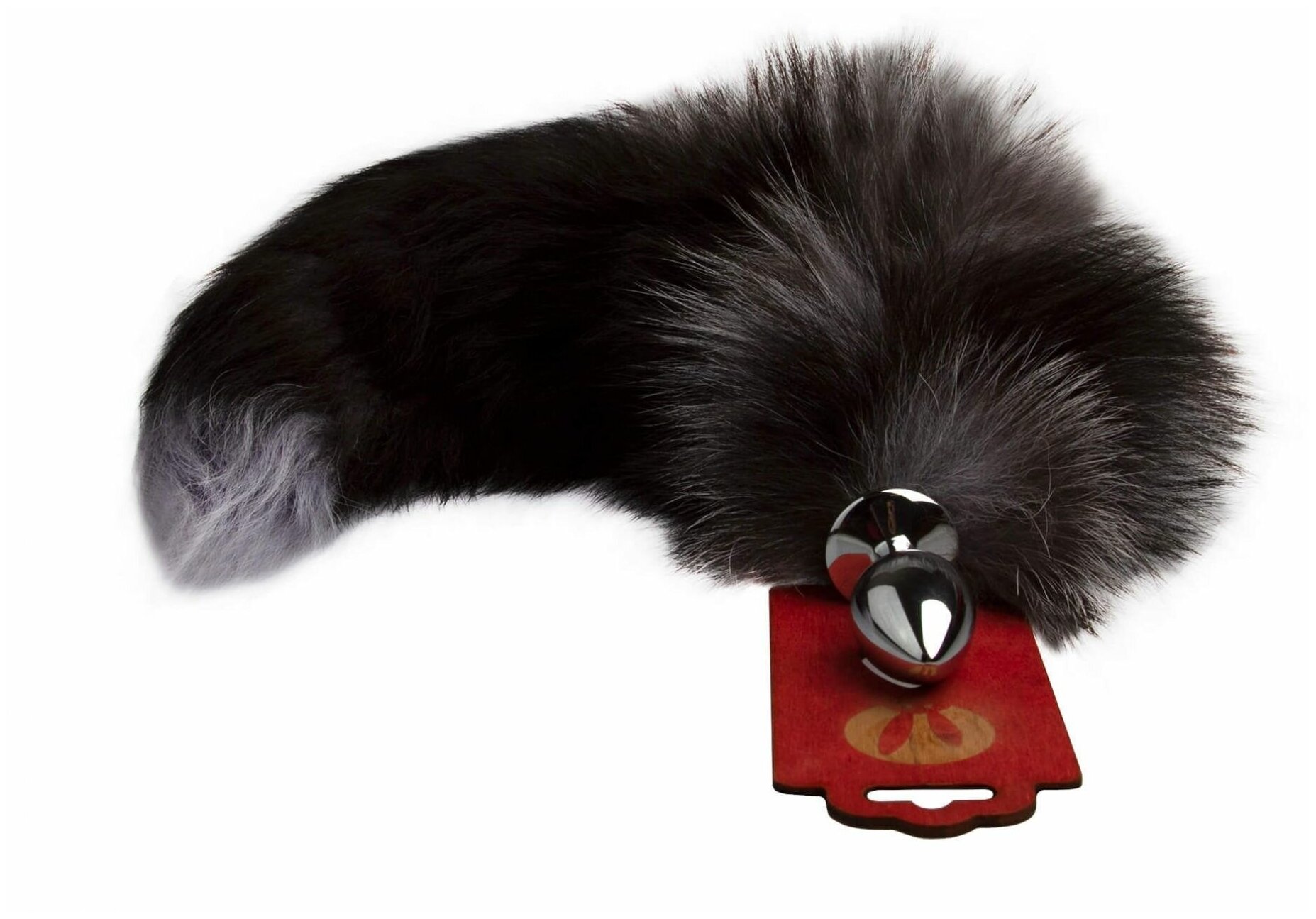 Анальная пробка PinkRabbit с натуральным лисьим хвостом PinkRabbit Анальная пробка PinkRabbit с натуральным лисьим хвостом