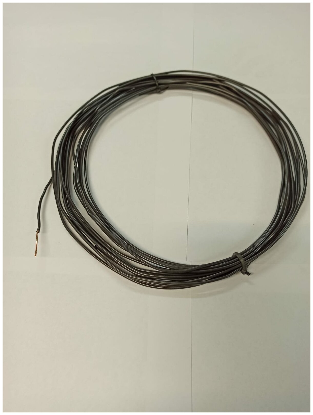 Провод однопроволочный ПУВ ПВ1 1х1,5 черный 10 м