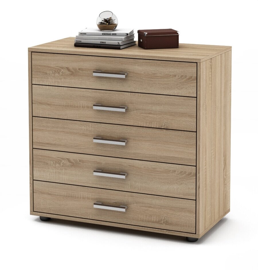 Комод для одежды с ящиками Остин (Ливерпуль)-7, ЛДСП, 5 ящиков, 80х40х77.7 см, Дуб сонома