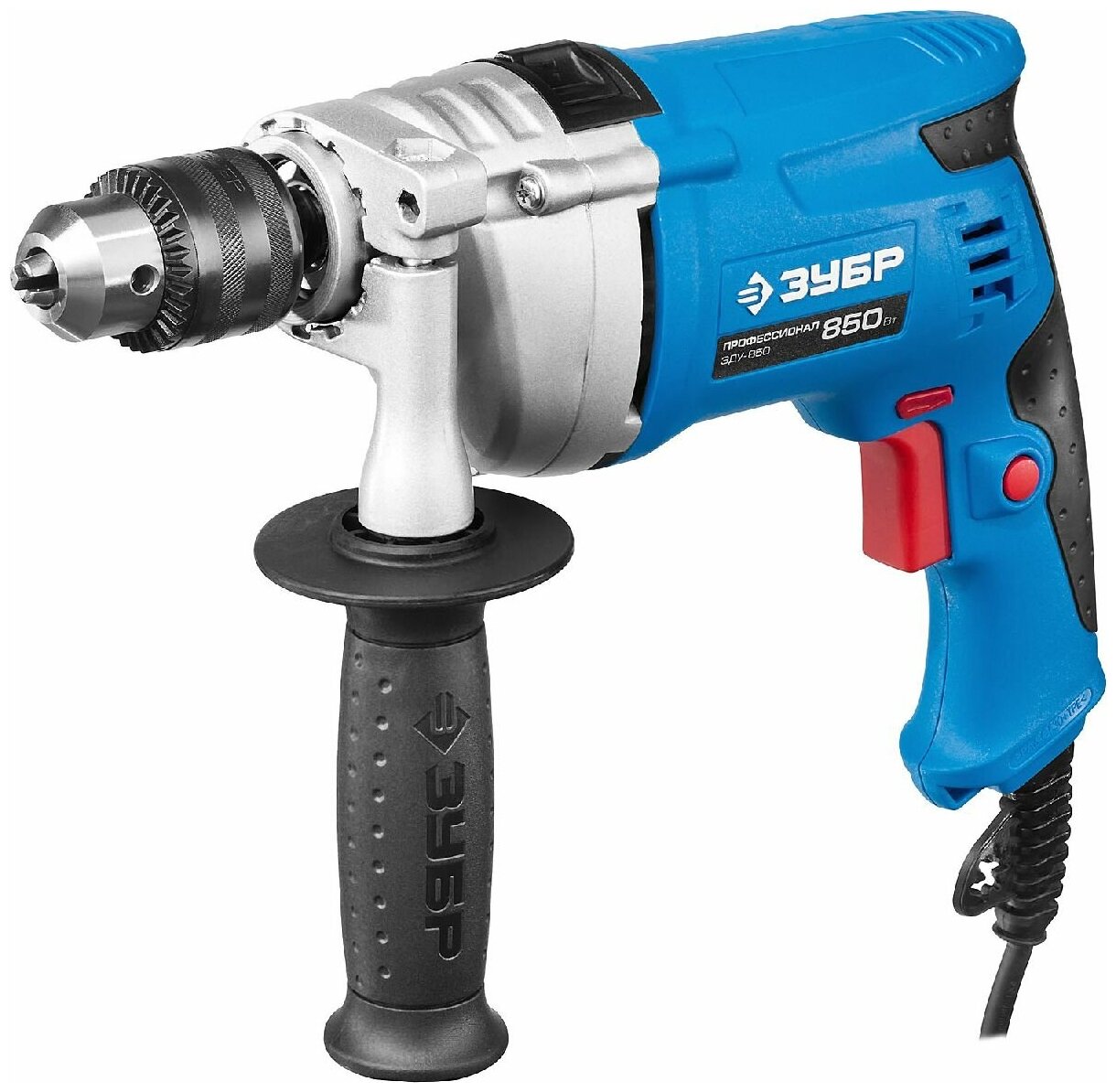 Ударная дрель ЗУБР Профессионал 850 Вт 2800 об/мин 44800 уд/мин сверление дерева 25 мм металла 13 мм бетона 13 мм