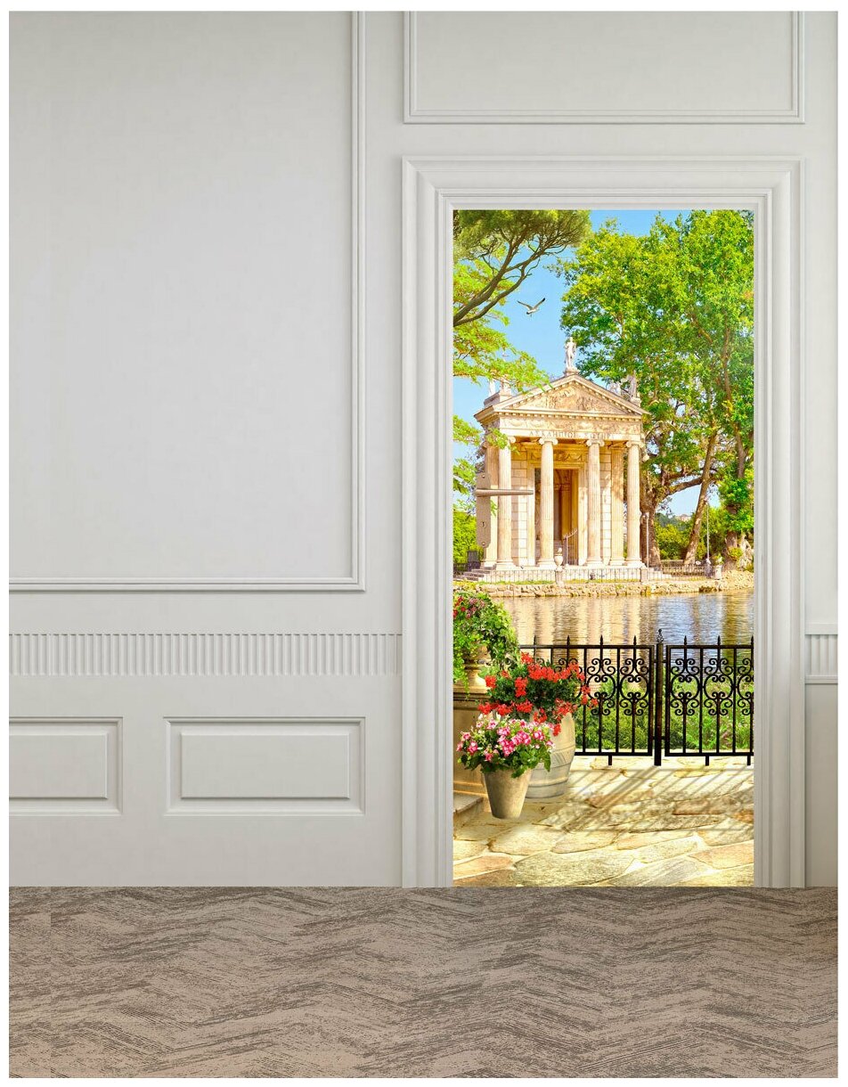 Фотообои на двери самоклеющиеся 3d HARMONY Графский пруд 97х202 см HDD-014 фото обои 3д