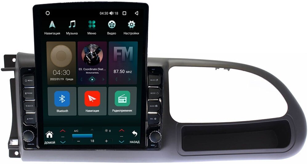 Штатная магнитола Ford Transit 1995-2005 Canbox M-Line 5610-9283 на Android 10 (4G-SIM, 2/32, DSP, QLed, Tesla)