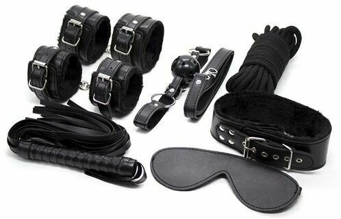 Набор для BDSM, черный.