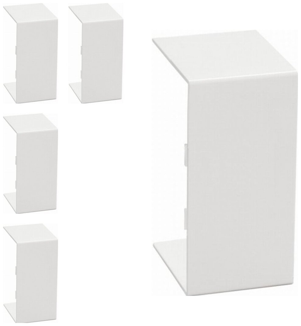 Соединитель на стык IEK Элекор 20x10 белый (комплект из 4 шт.)