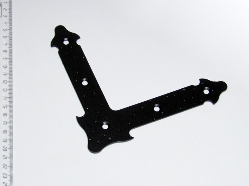 Уголок декоративный прямой НОЭЗ УДП 165-SL, металлический, черный матовый