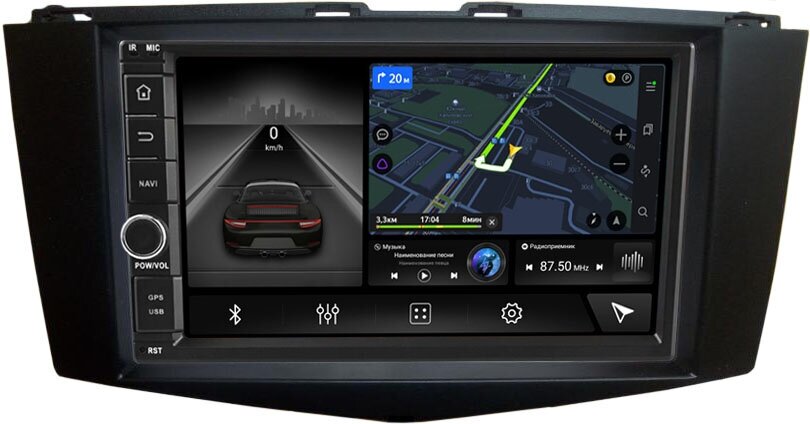 Штатная магнитола Mercedes C-klasse (W204) 2006-2011 Canbox M-Line 5601-RP-11-359-357 Android 10 (4G-SIM, 2/32, DSP, IPS) С крутилкой