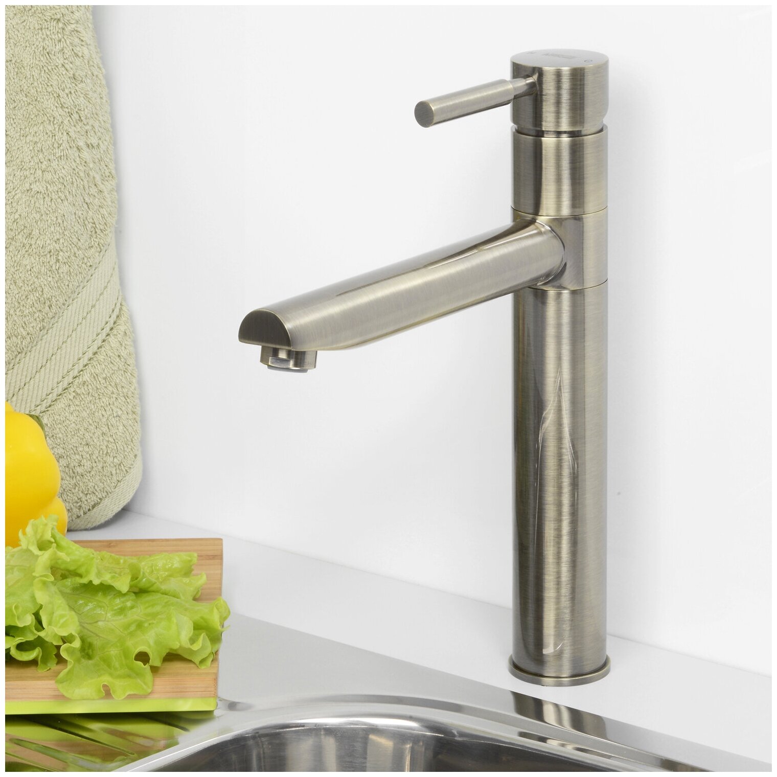 Смеситель для кухни светлая бронза латунь A8137 WasserKRAFT